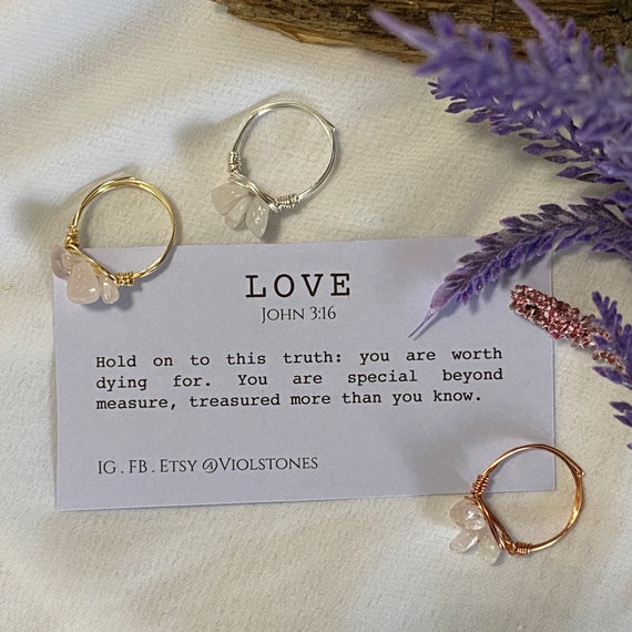 Self Love Ring Inspirational Christian Ring Motivational | Etsy UK