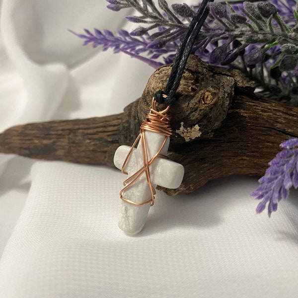 Wire Wrapped Cross Necklace - Etsy