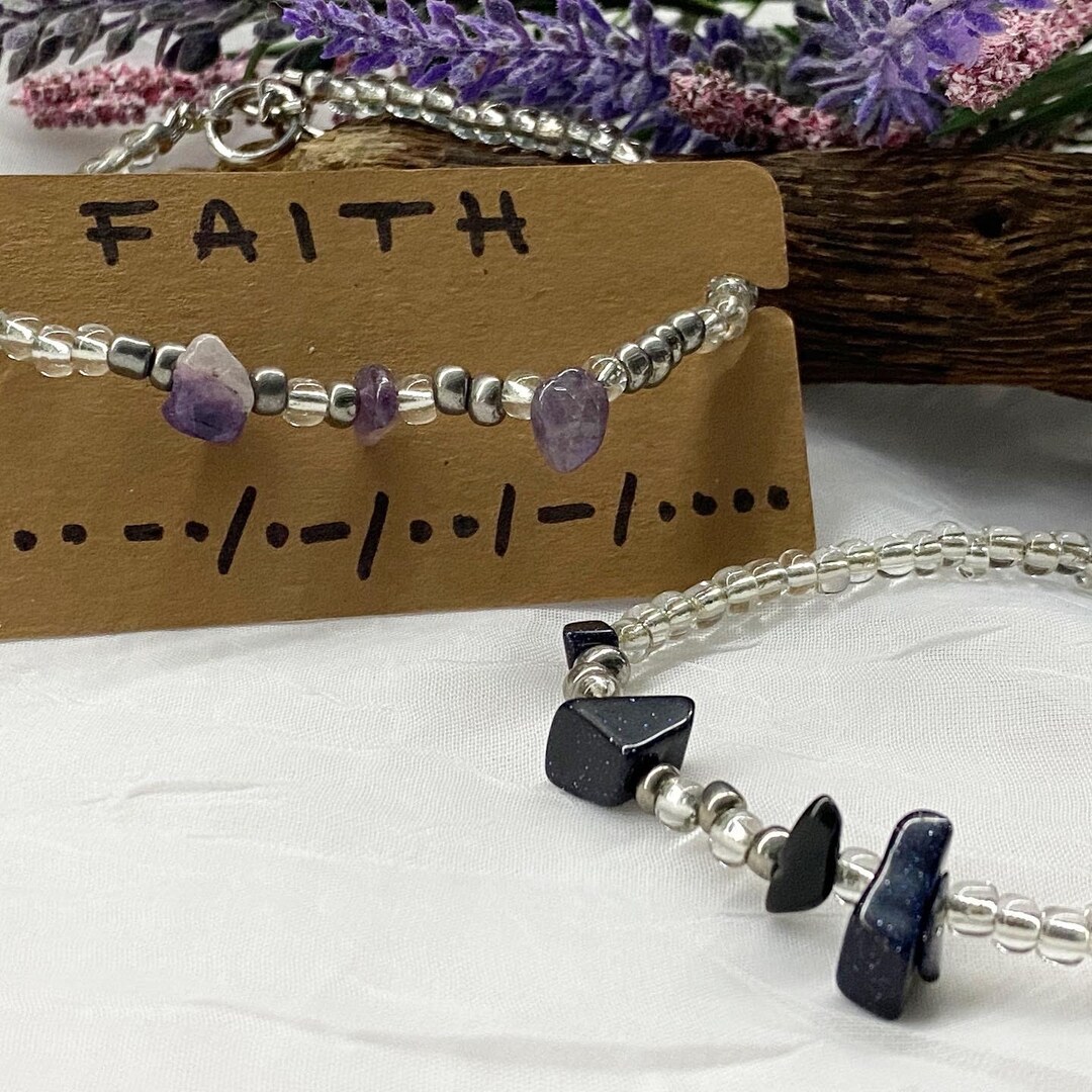 Morse Code Affirmation Bracelet, Self Care DIY Kit, Make Your Own ...