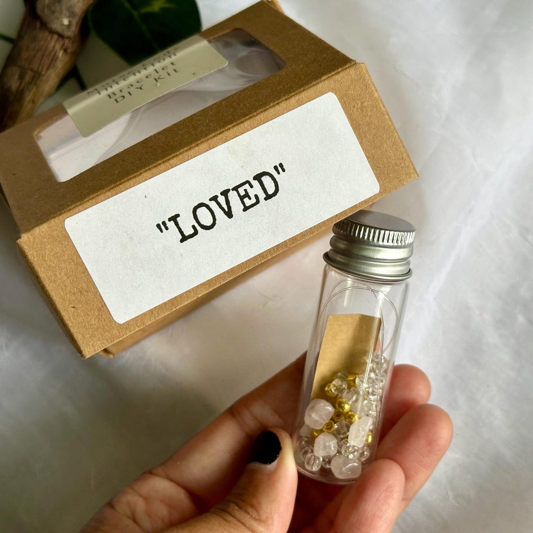 Morse Code Affirmation Bracelet, Self Care DIY Kit, Make Your Own ...