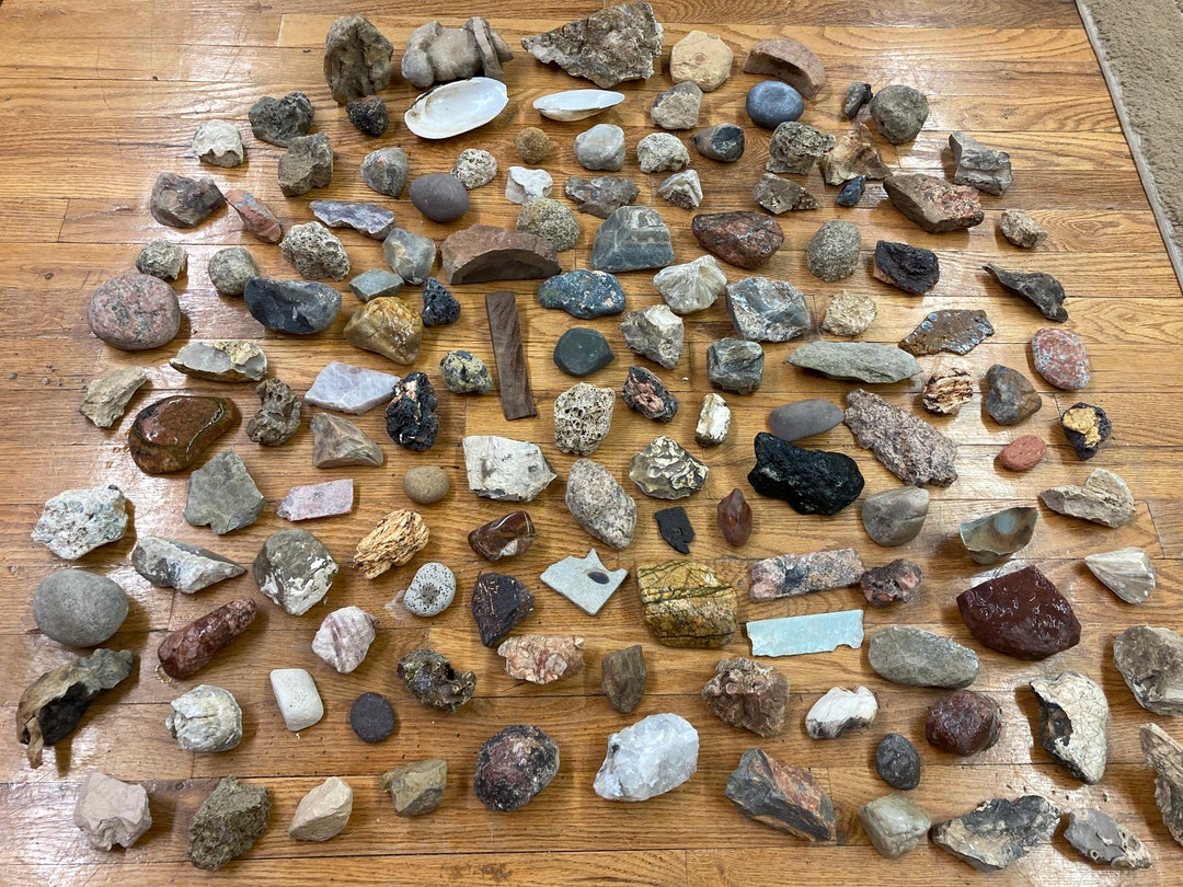 Pile of 100 Diverse Rocks Collection From Wyoming Over 40 Punds - Etsy
