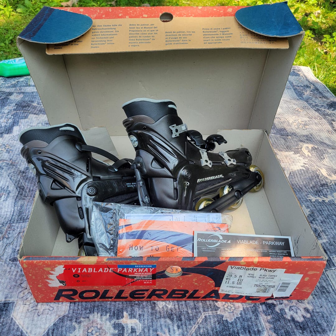Vintage Rollerblades Inline Skates Italy 11.5 Men's Women's in Original ...