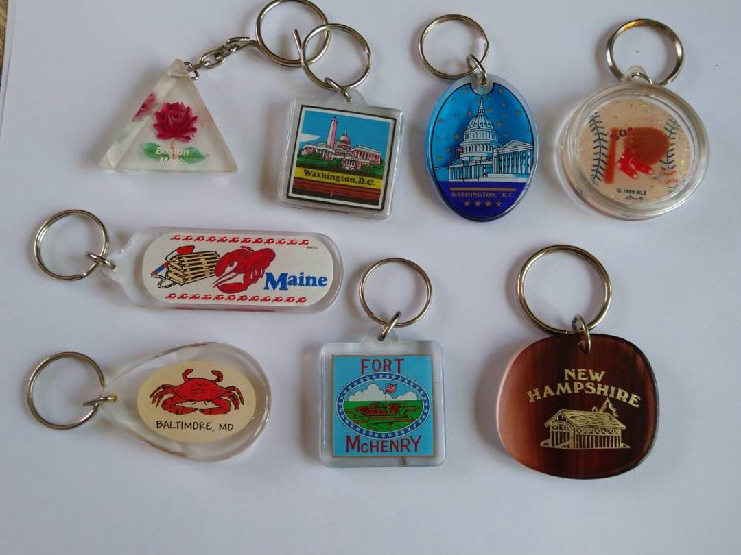 Vintage Keychains Souvenir State Novelty Lucite Long Island NY ...
