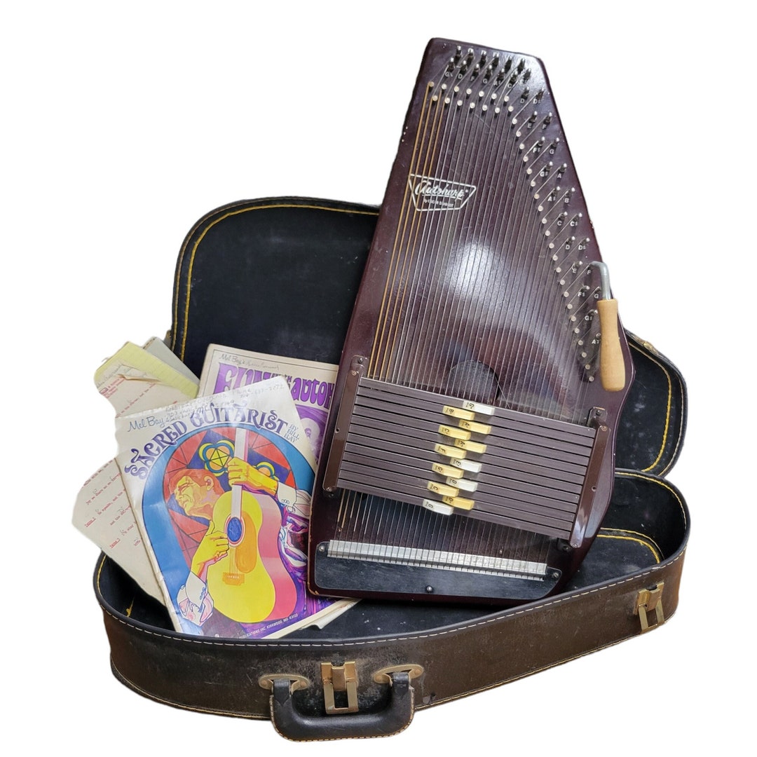 AUTOHARP Vintage Harp Oscar Schmidt With Case Antique Musical Stringed ...