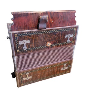 Accordion Vintage Squeeze Box Antique Supertone Accordeon Made in ...