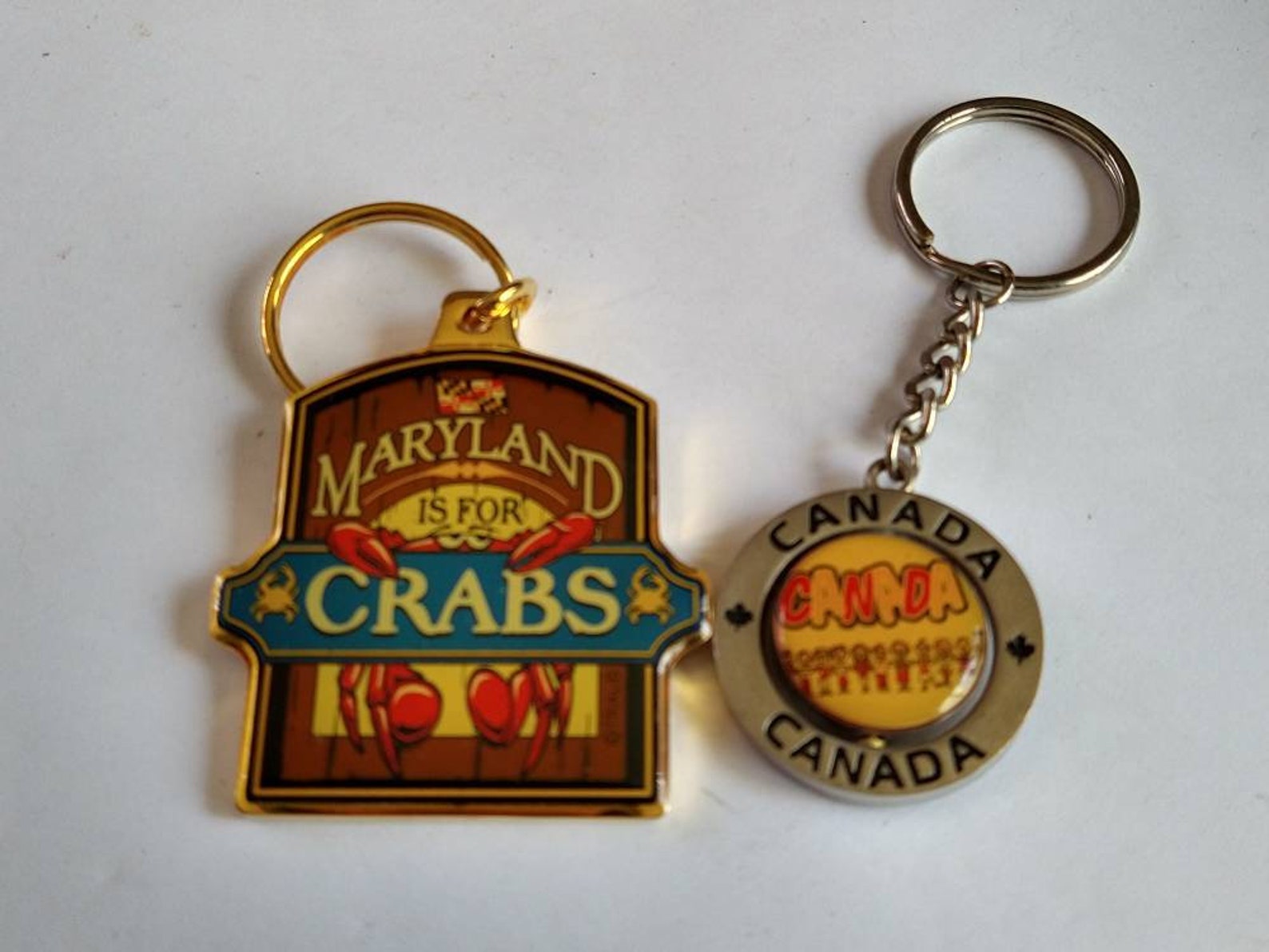 Vintage Keychains Souvenir State Maryland Maine Canada NY Statue ...
