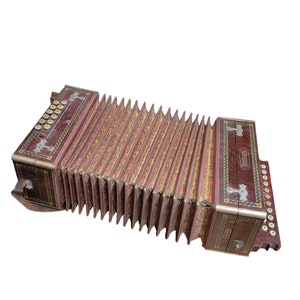 Accordion Vintage Squeeze Box Antique Supertone Accordeon Made in ...