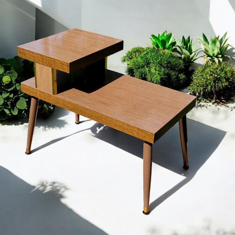 Mid Century End Table - Etsy