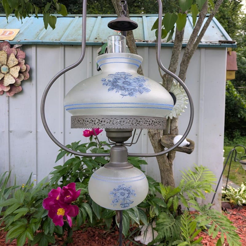 Antique Oil Ceiling Lamps - Etsy