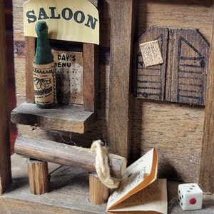 Vintage Wooden Diorama Shadow Box Miniatures Old West - Etsy