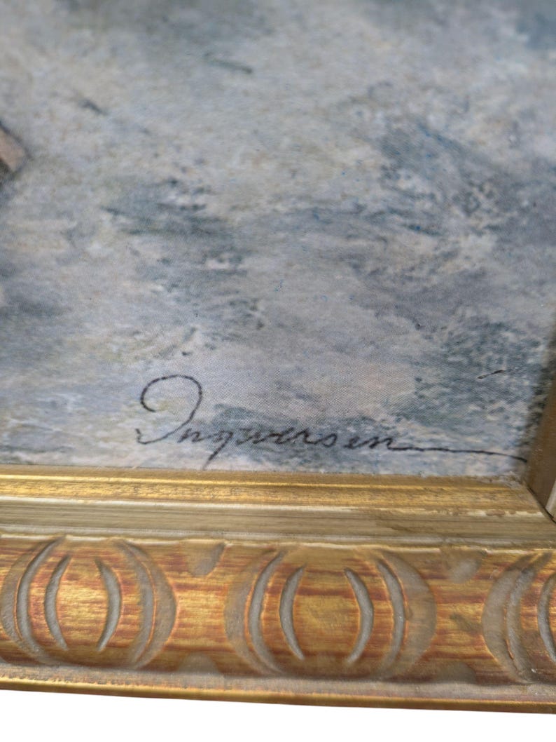 Vintage James Ingwersen Framed Prints • Gretchen and Gary, MCM Wall Art ...