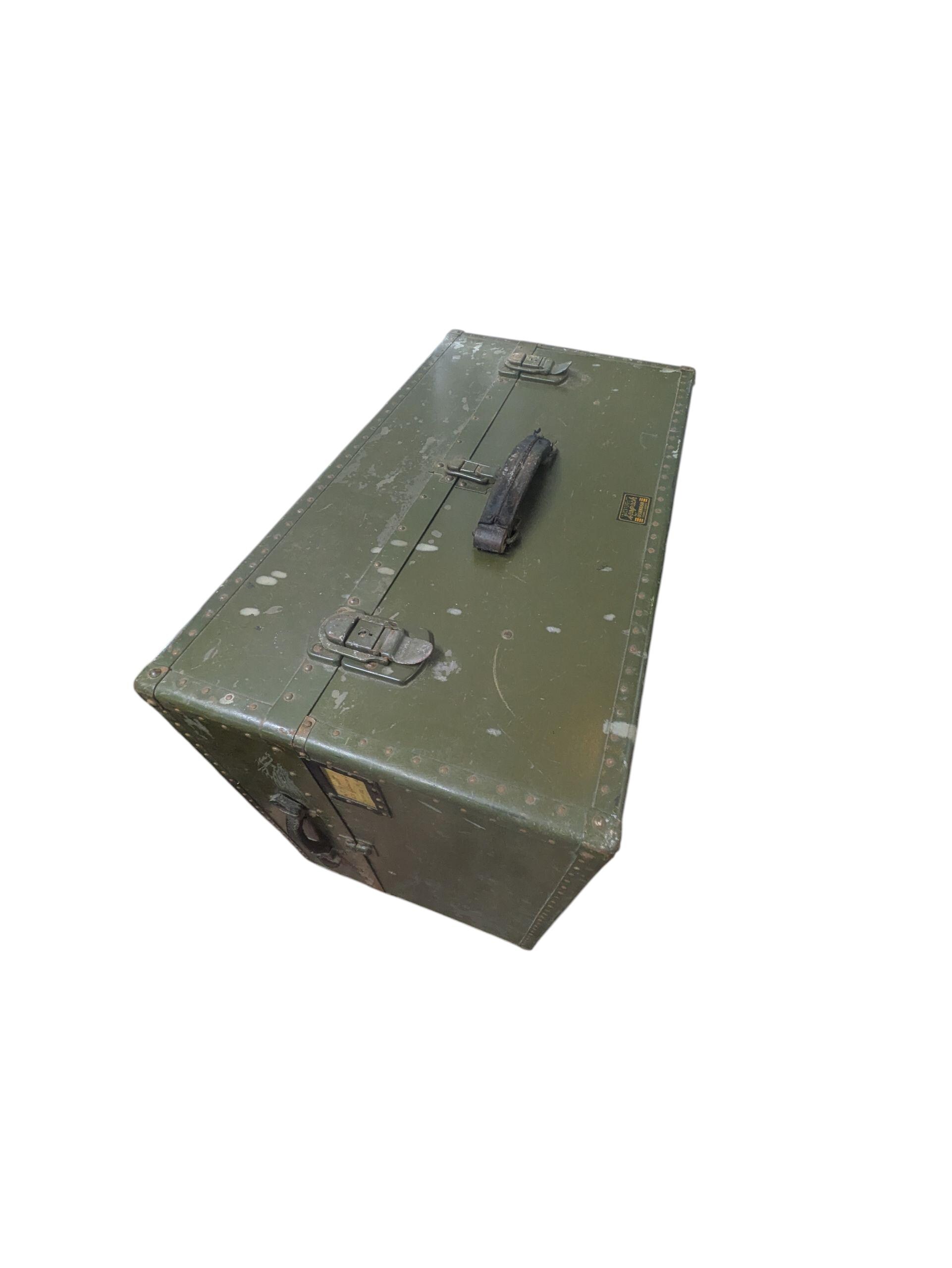 Vintage WWII Military Suitcase Trunk Navy Seapack Clothes Uniform Trunk ...