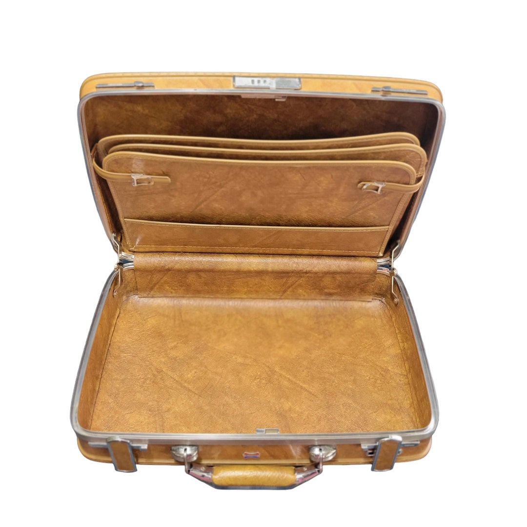 Vintage Briefcase 70's Attache Case Suitcase American Tourister Hard ...
