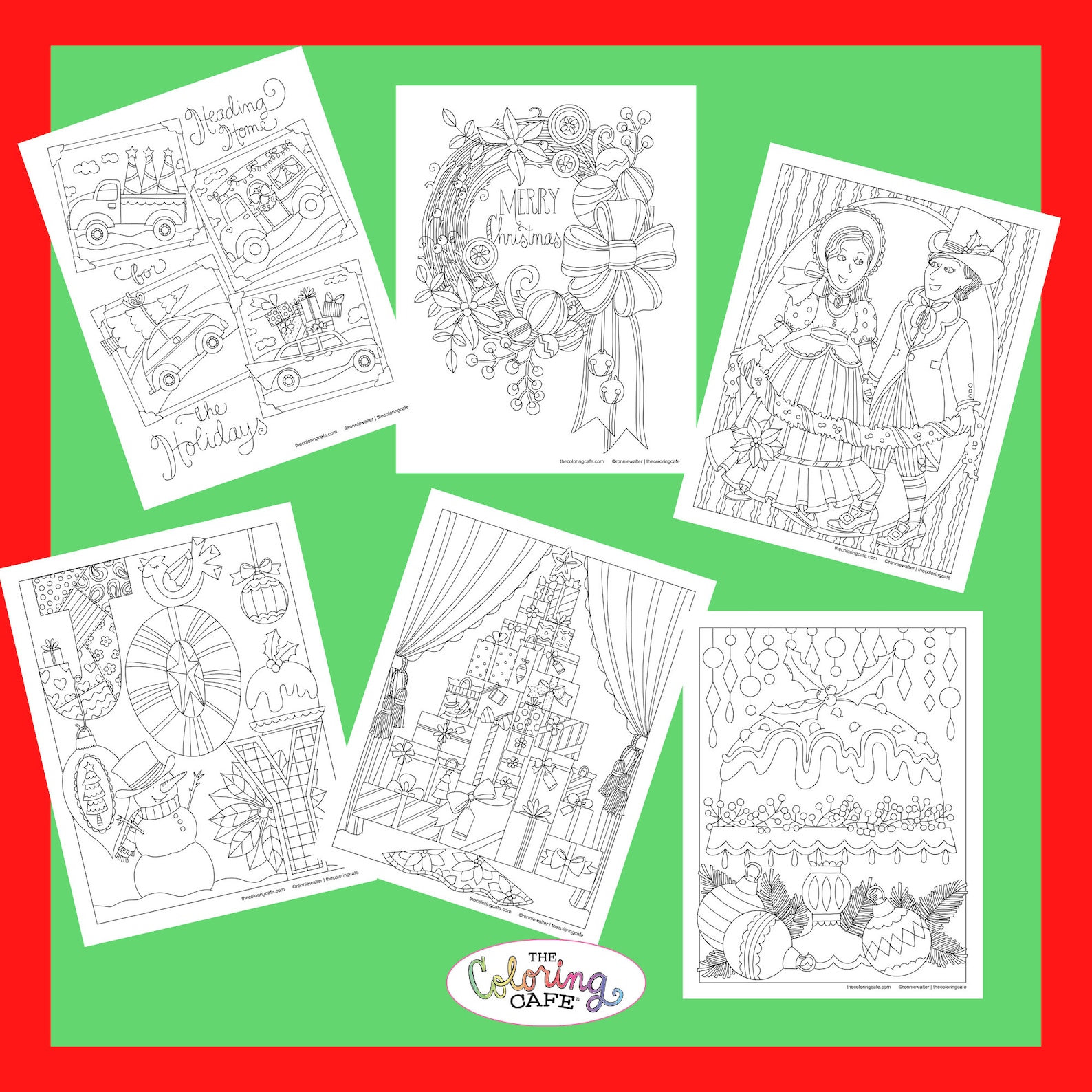 Christmas Coloring Book/digital/instant - Etsy