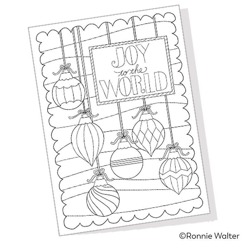 Christmas Printable Coloring Cards (4 Pack) | 4 Printable PDF Christmas ...