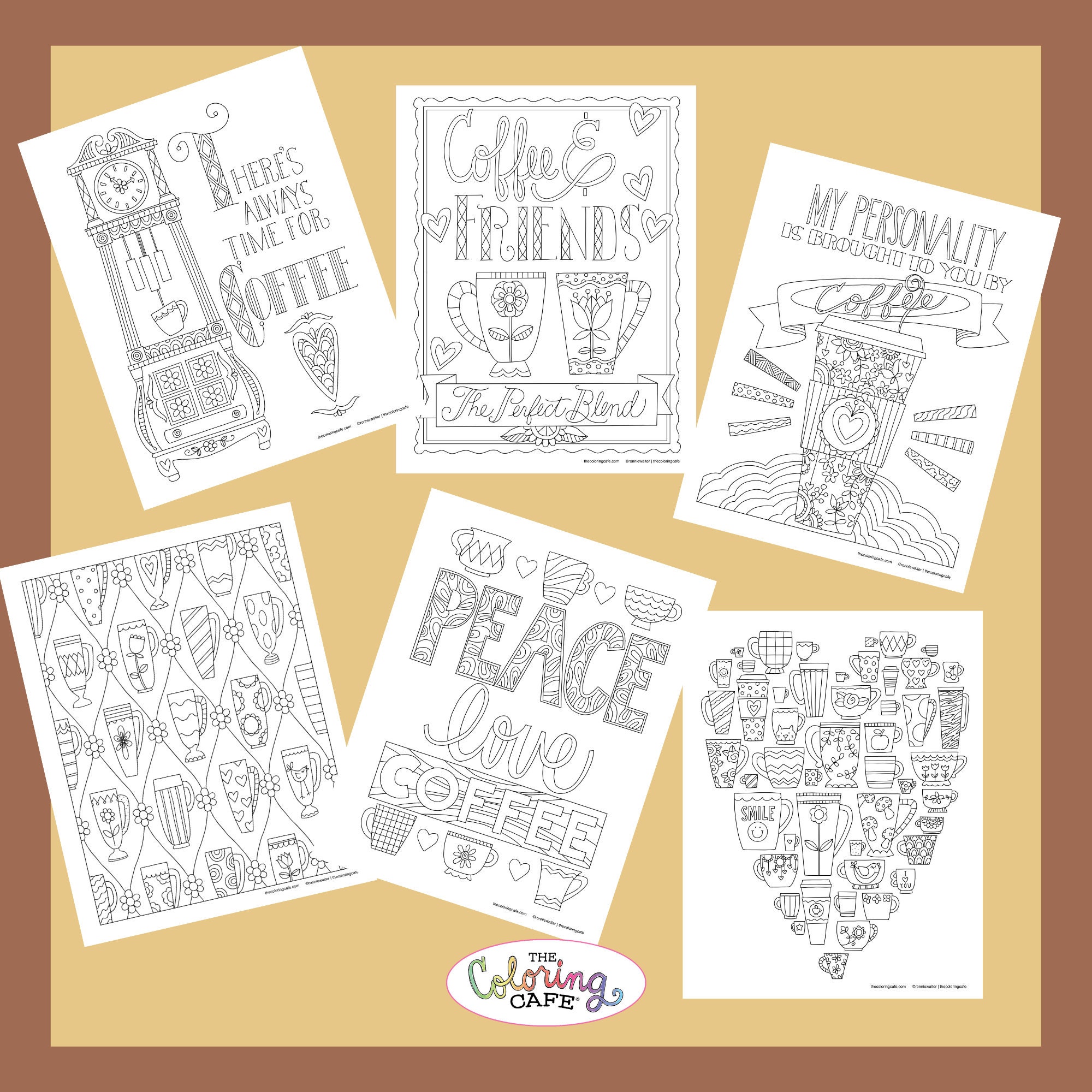 Coffee Coloring Book/instant Download/procreate/pdf to Print - Etsy