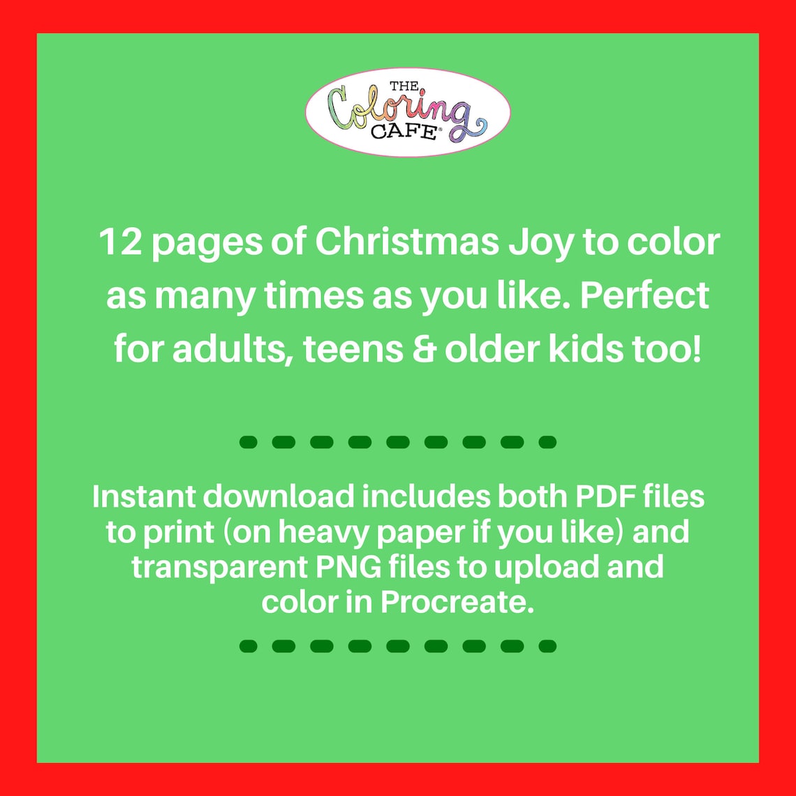Christmas Coloring Book/digital/instant - Etsy