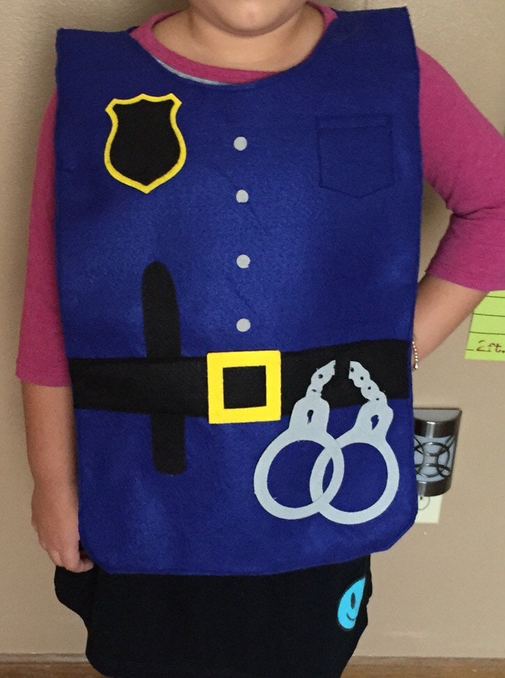 Pretend Play VEST Police - Etsy