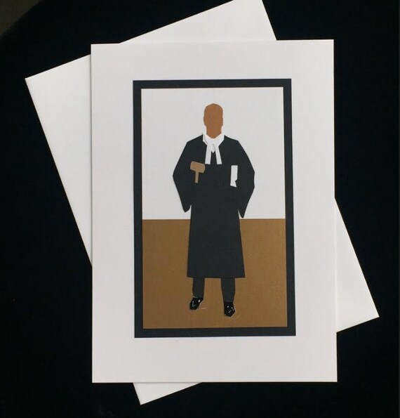 JUDGE CONGRATULATION / Handmade Cardnew Judge card | Etsy