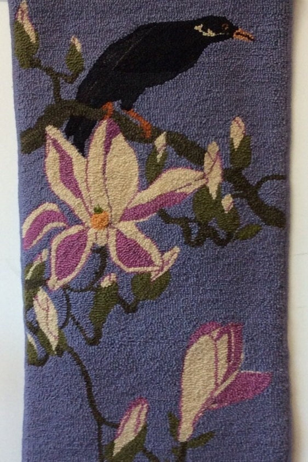 Hand-hooked Rug "mynah Bird" - Etsy