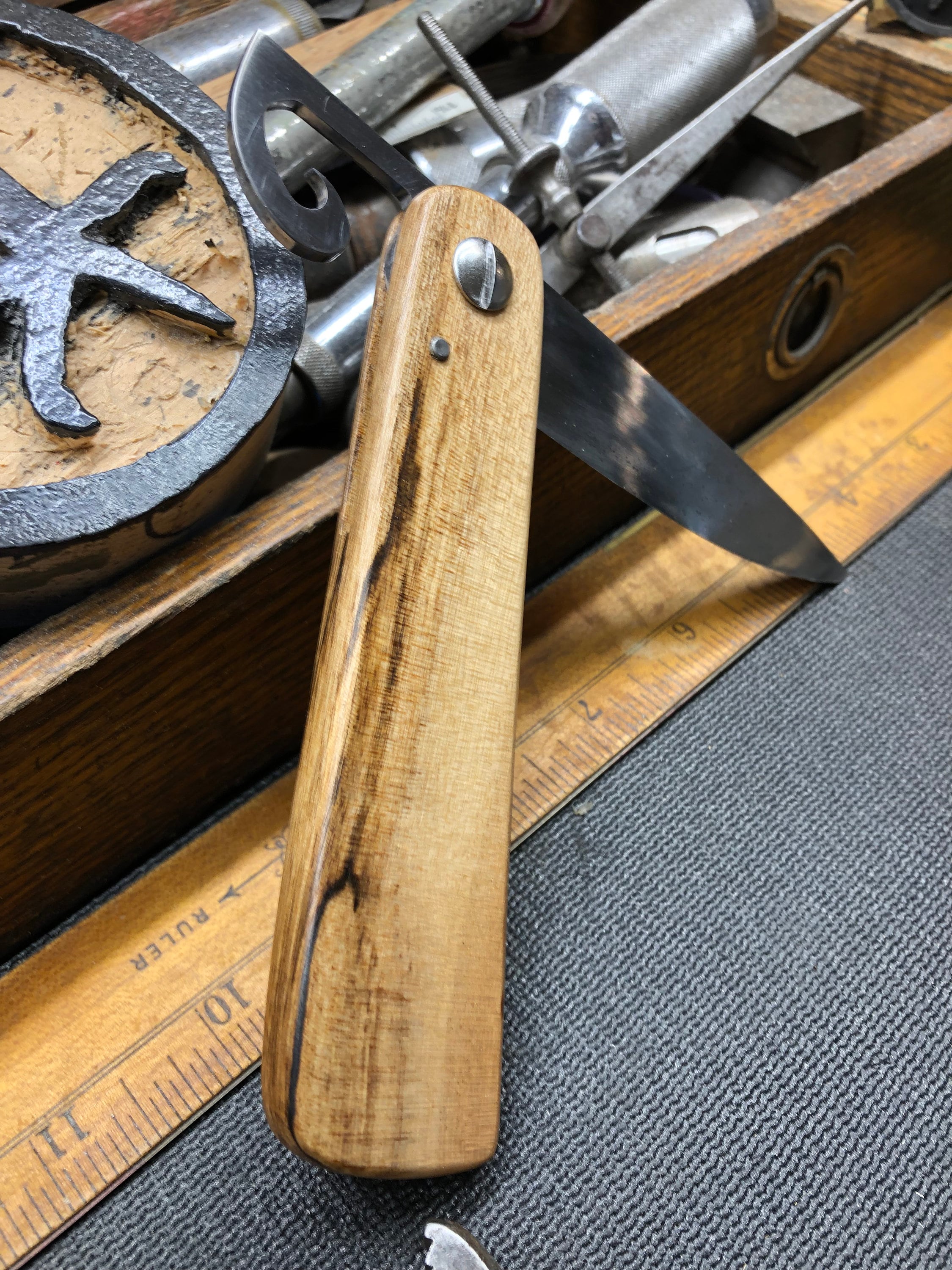 Friction Folder Handmade Forged High Carbon Steel Folding - Etsy