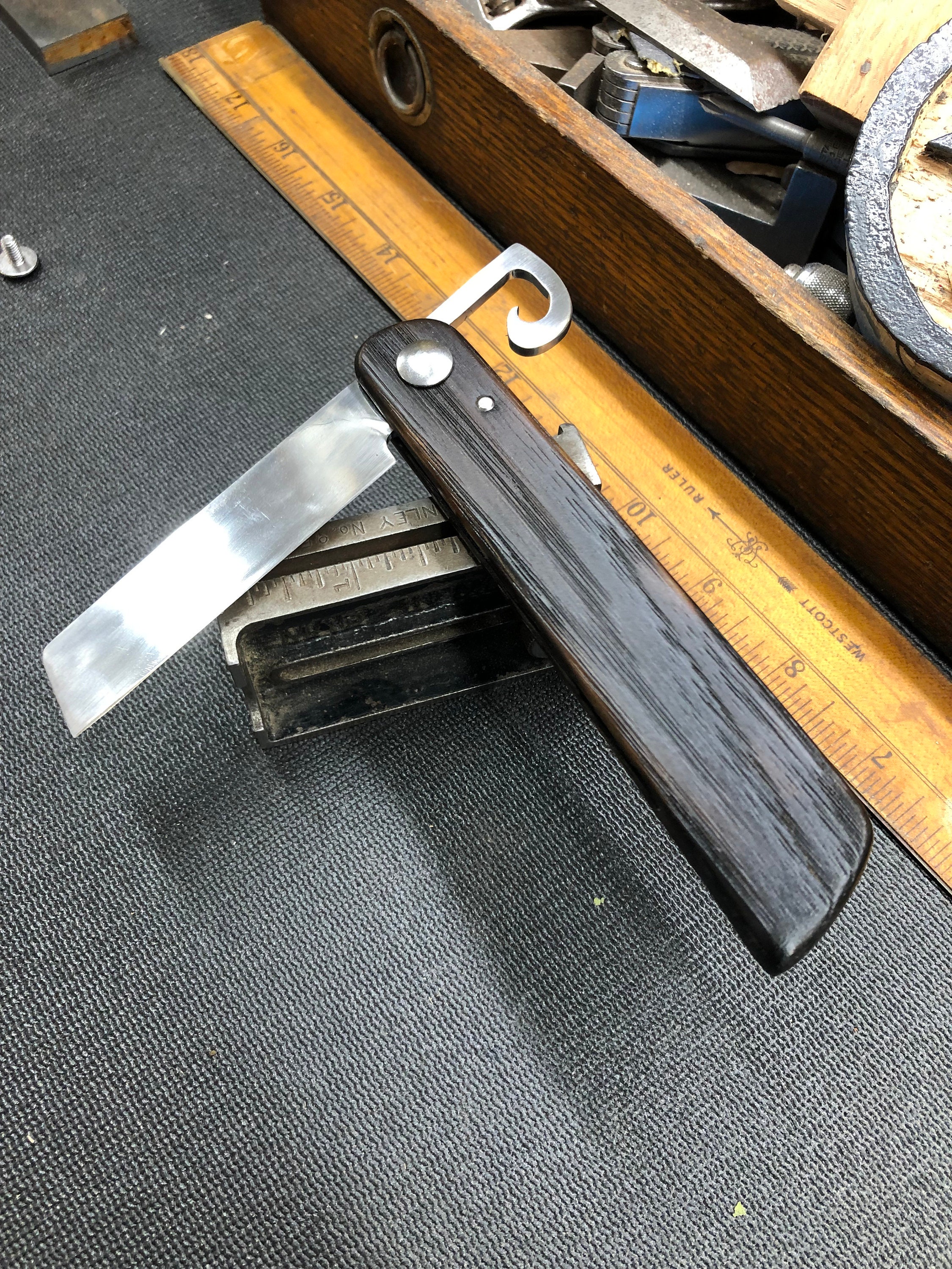 Friction Folder Handmade Forged High Carbon Steel Folding - Etsy