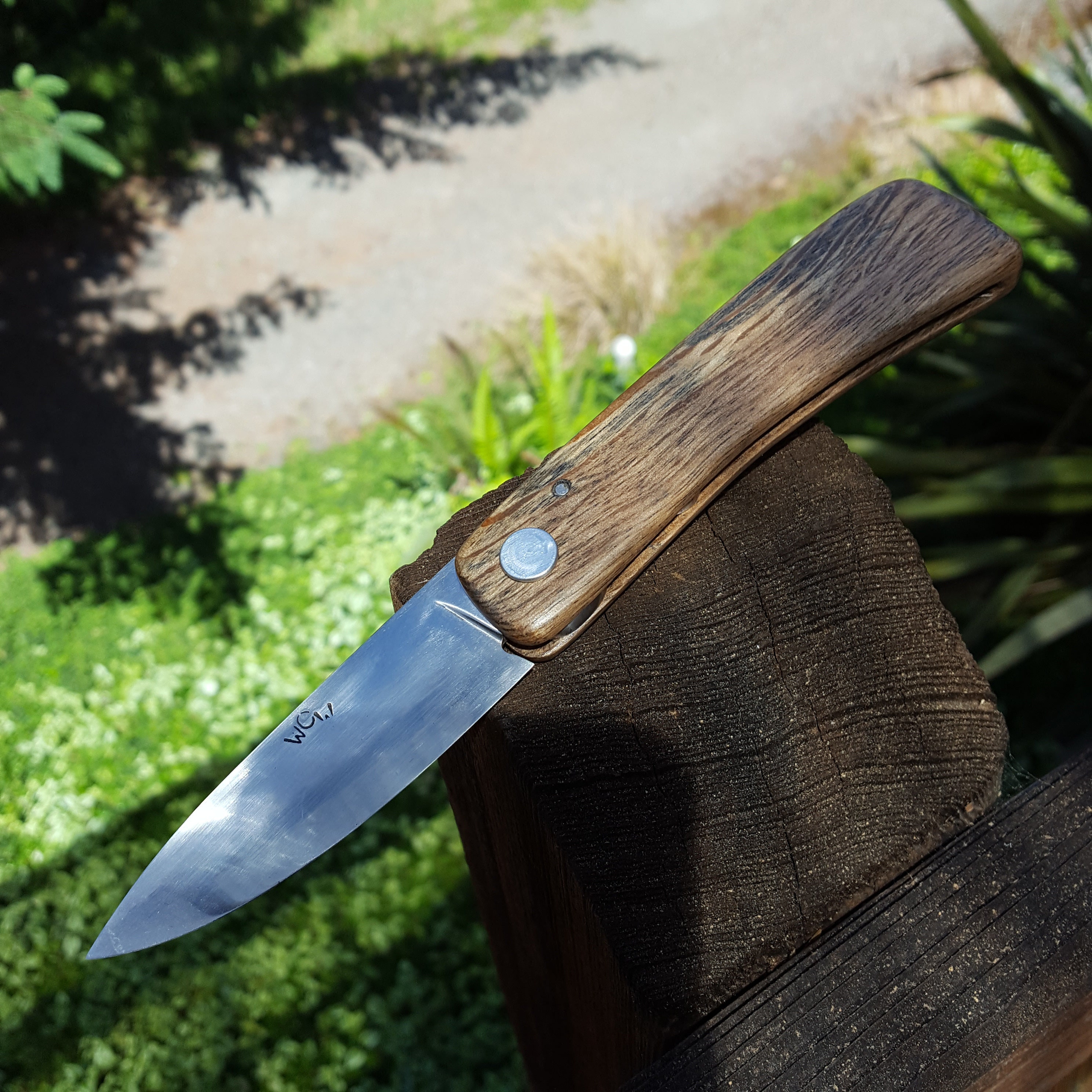 Friction Folder Handmade Forged High Carbon Steel Folding Knife Pocket ...
