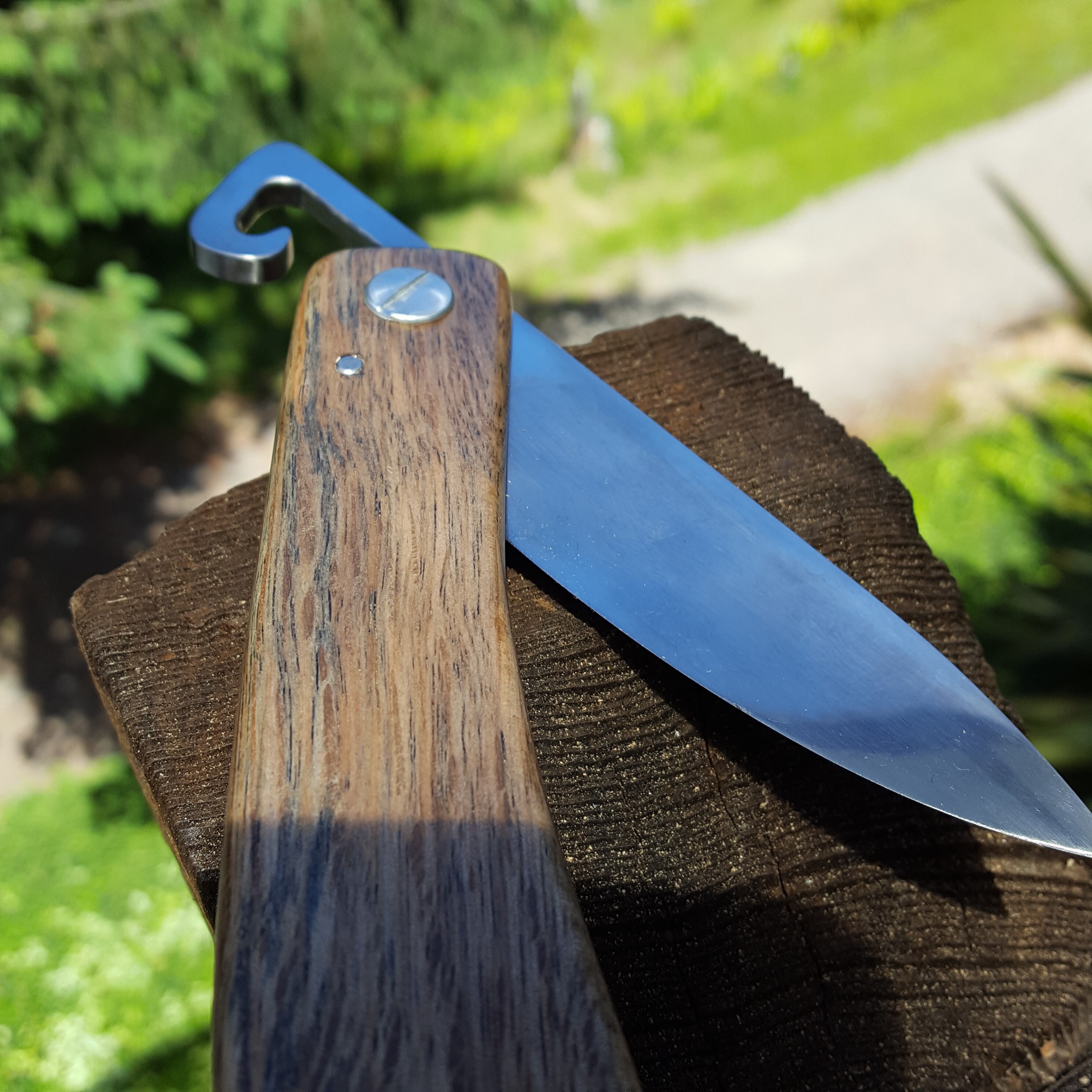 Friction Folder Handmade Forged High Carbon Steel Folding Knife Pocket ...