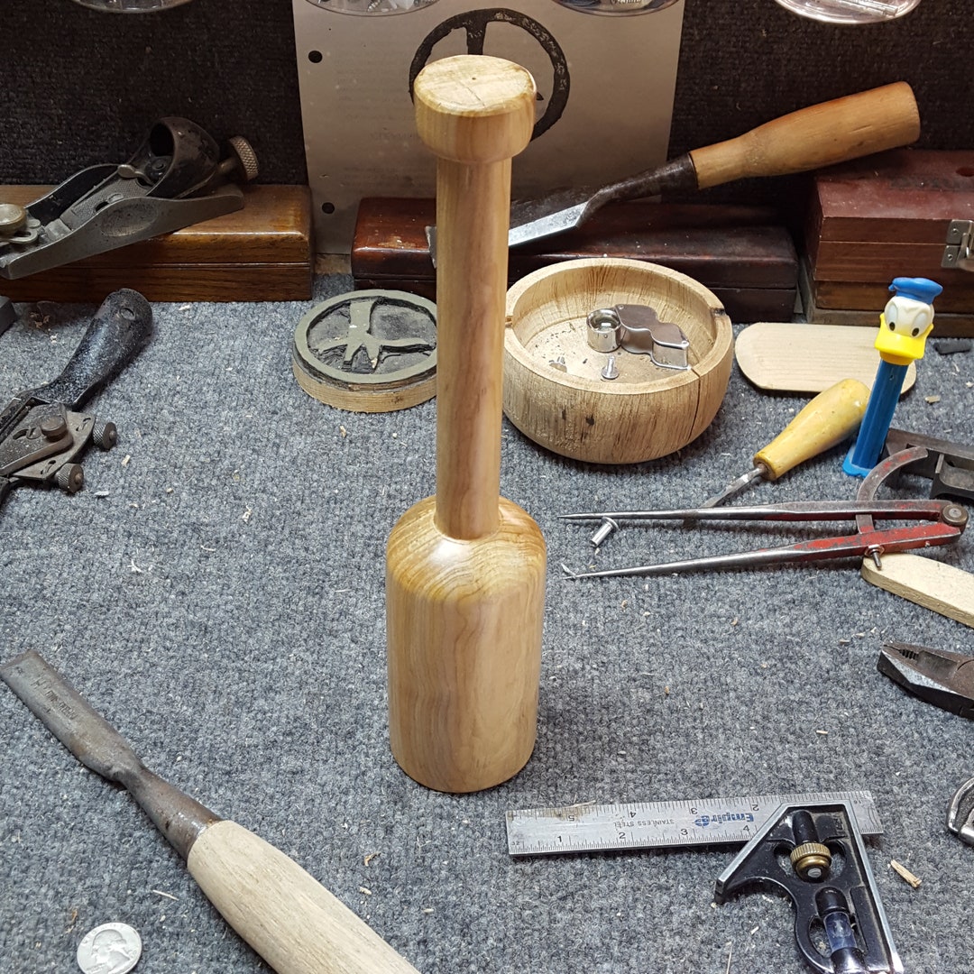 Handmade , Wooden Mallet, Carving Mallet, Primitive Mallet, Carpenter's ...