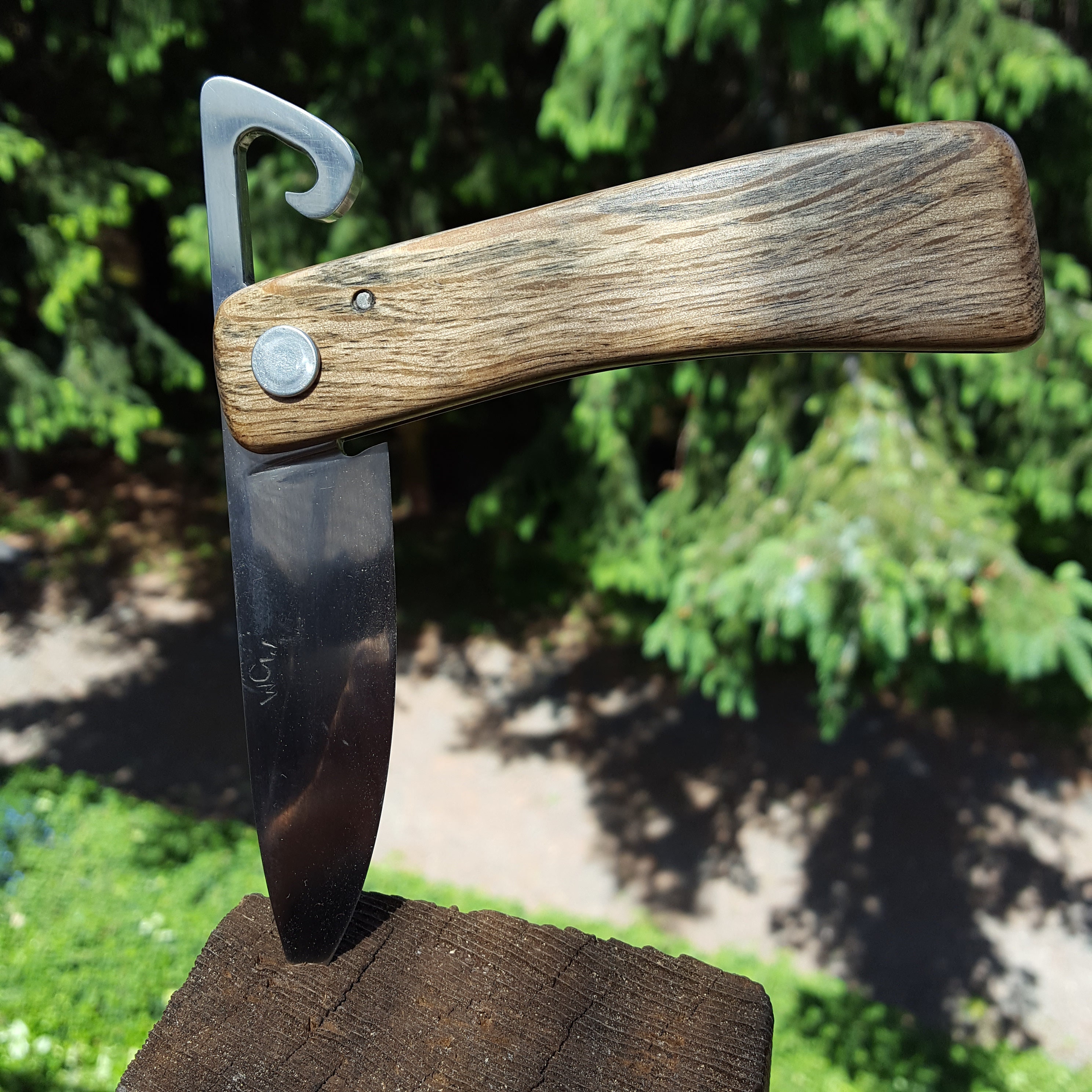 Friction Folder Handmade Forged High Carbon Steel Folding Knife Pocket ...