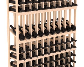 Handmade Wooden 6 Column 90 Bottle Display Row Wine Cellar Kit | Etsy