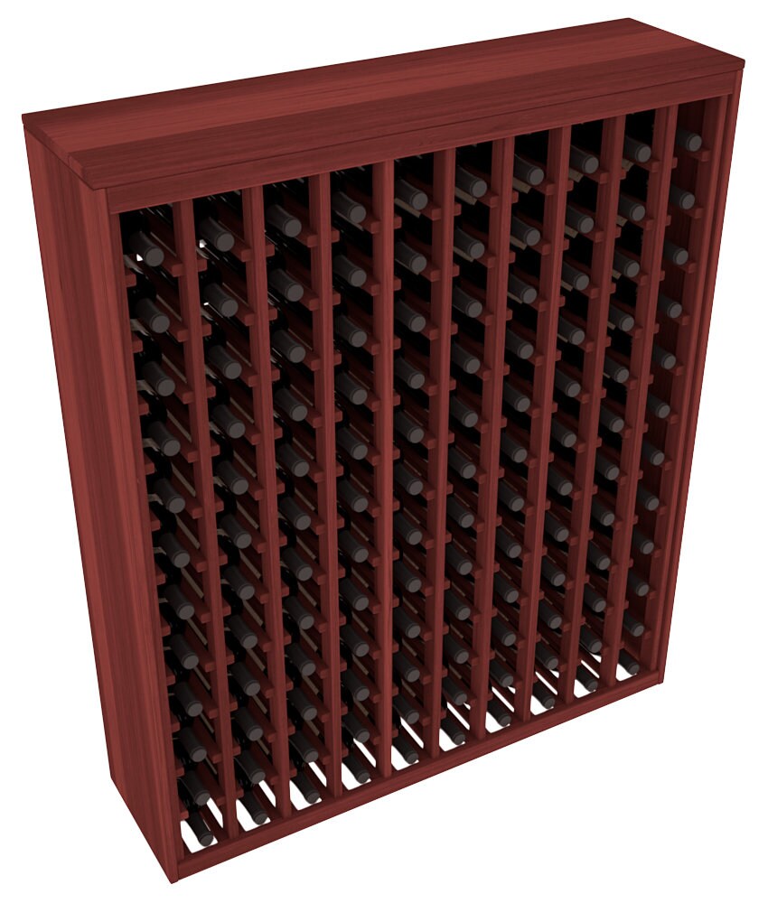 120 Bottle Cabinet Style Wine Storage Rack Kit in Redwood. - Etsy