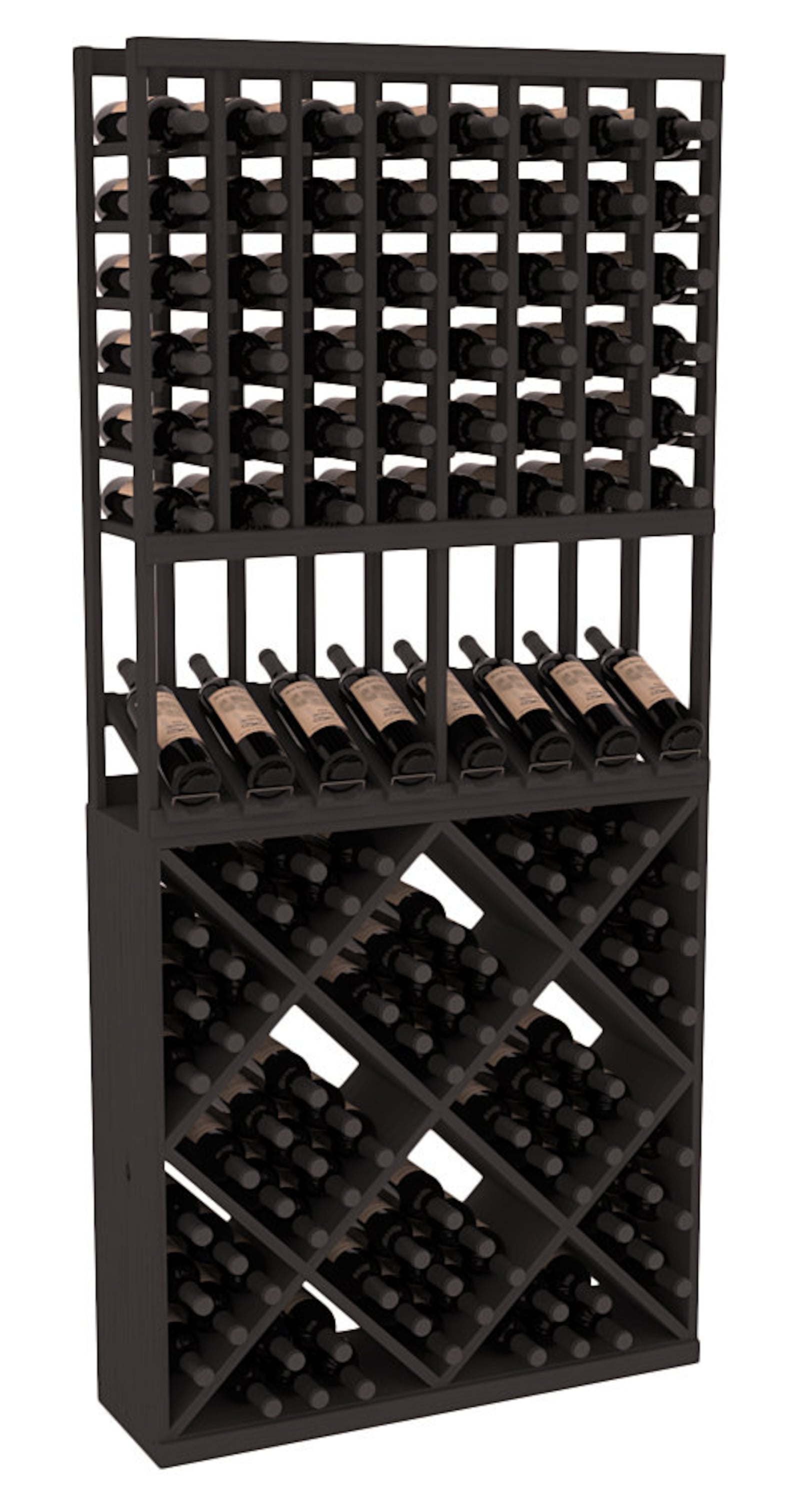 138 Bottle High Reveal Wine Storage Rack Kit Combo 1 in Pine. - Etsy
