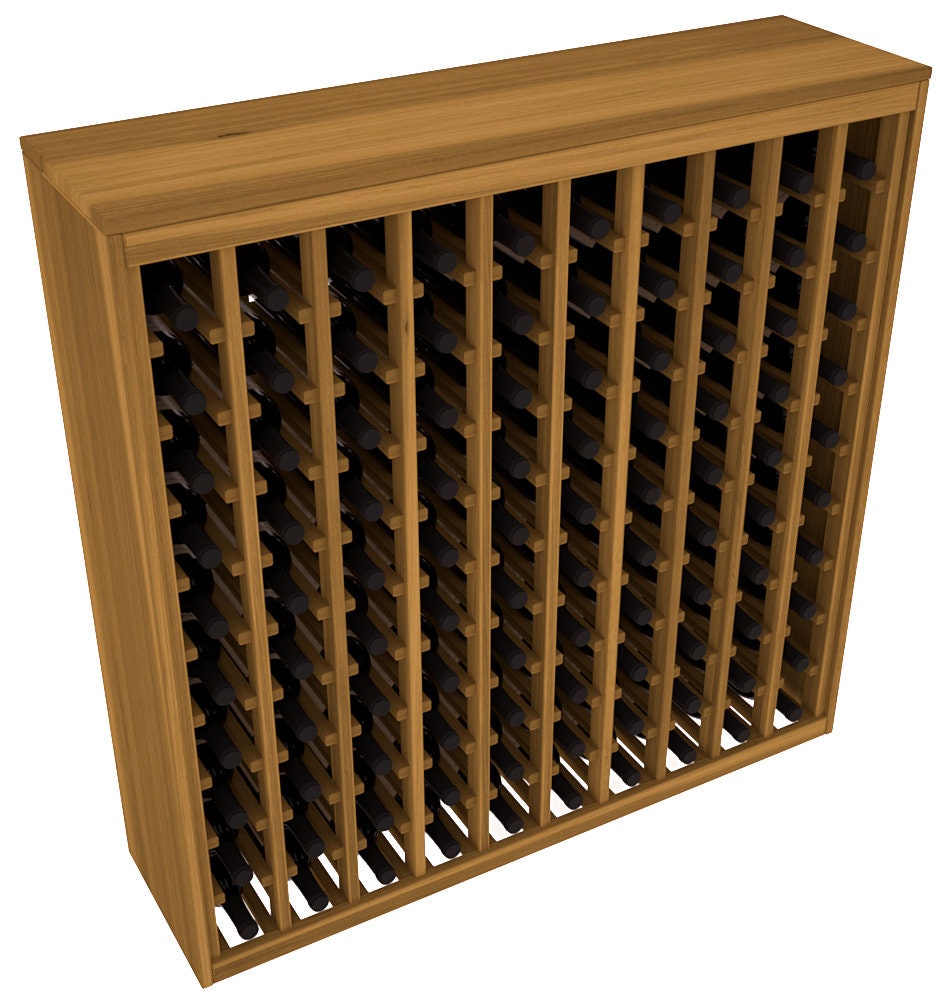 100 Bottle Cabinet Style Wine Storage Rack Kit in Redwood. - Etsy
