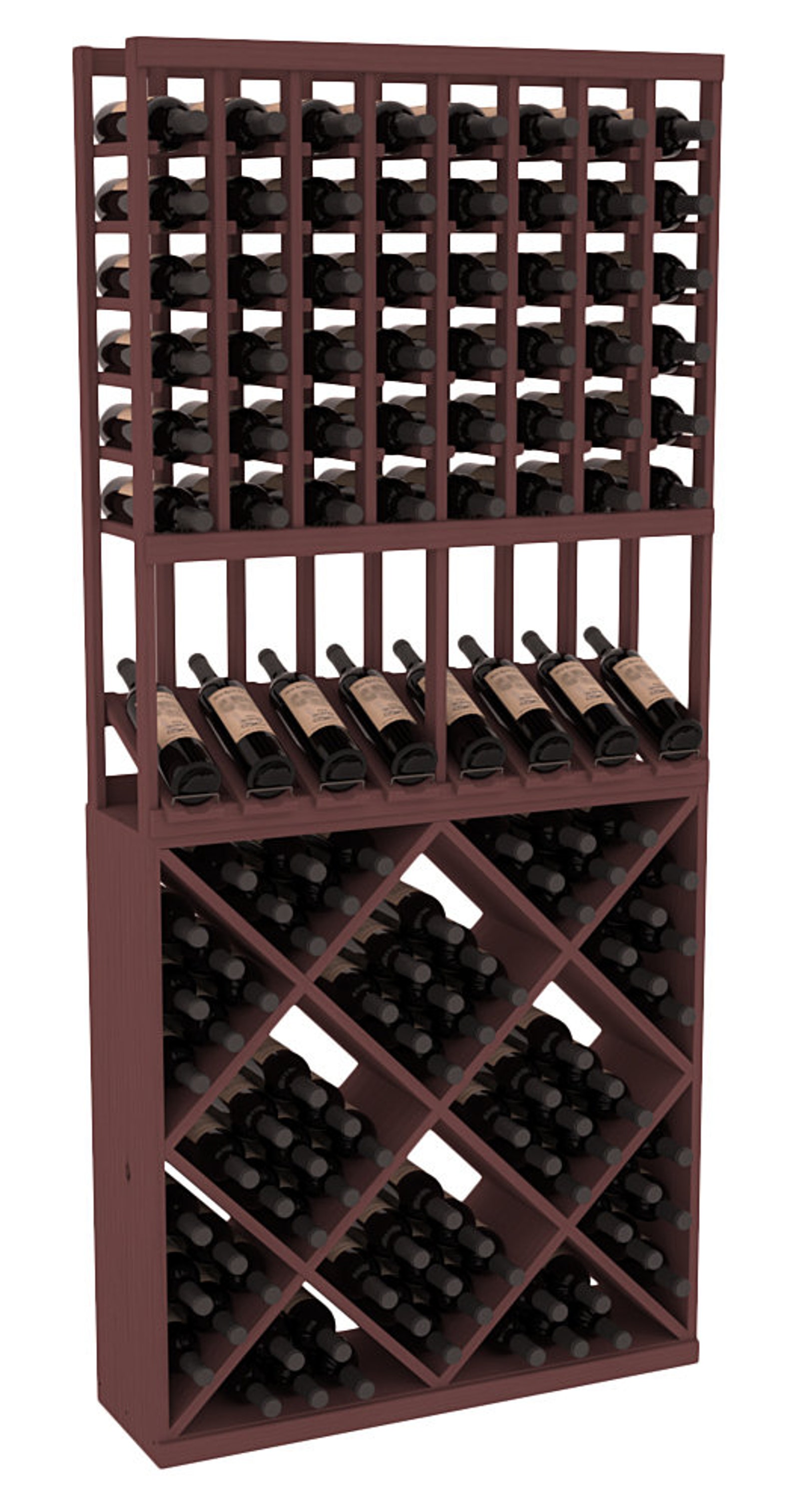 138 Bottle High Reveal Wine Storage Rack Kit Combo 1 in Pine. - Etsy