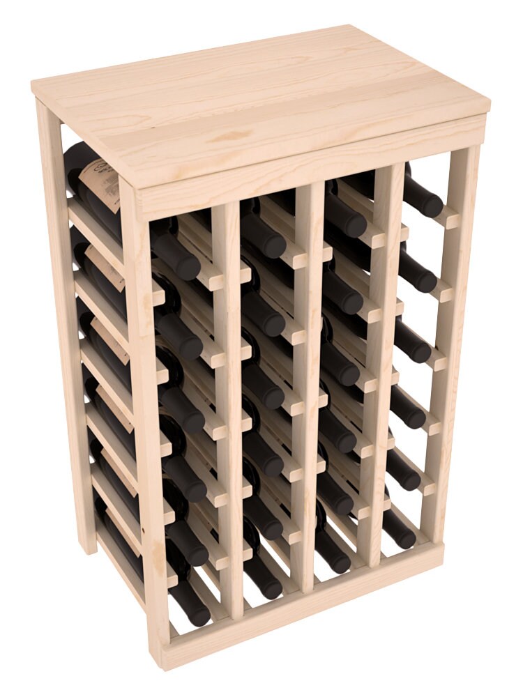 24 Bottle Table Top Wine Storage Rack Kit in Pine. - Etsy