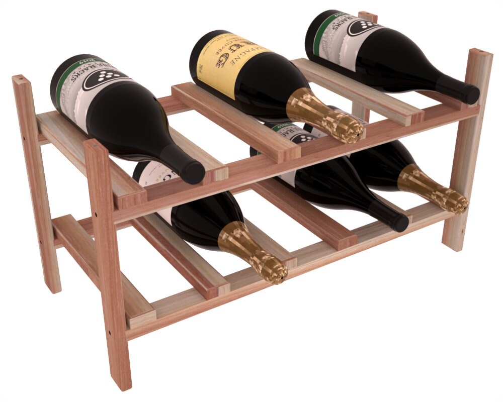 10 Bottle Magnum Stackable Wine Storage Rack Kit in Premium - Etsy