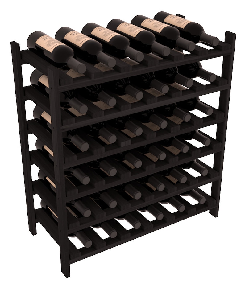 36 Bottle Stackable Wine Storage Rack Kit in Premium Redwood. - Etsy