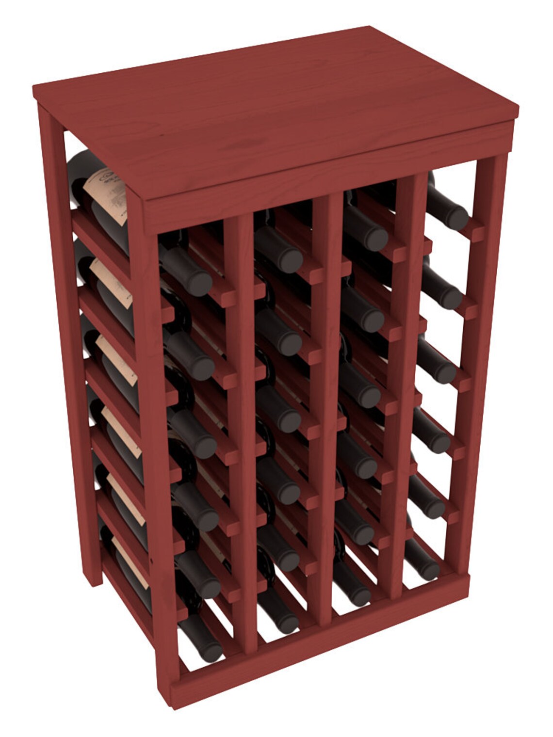 24 Bottle Table Top Wine Storage Rack Kit in Pine. - Etsy