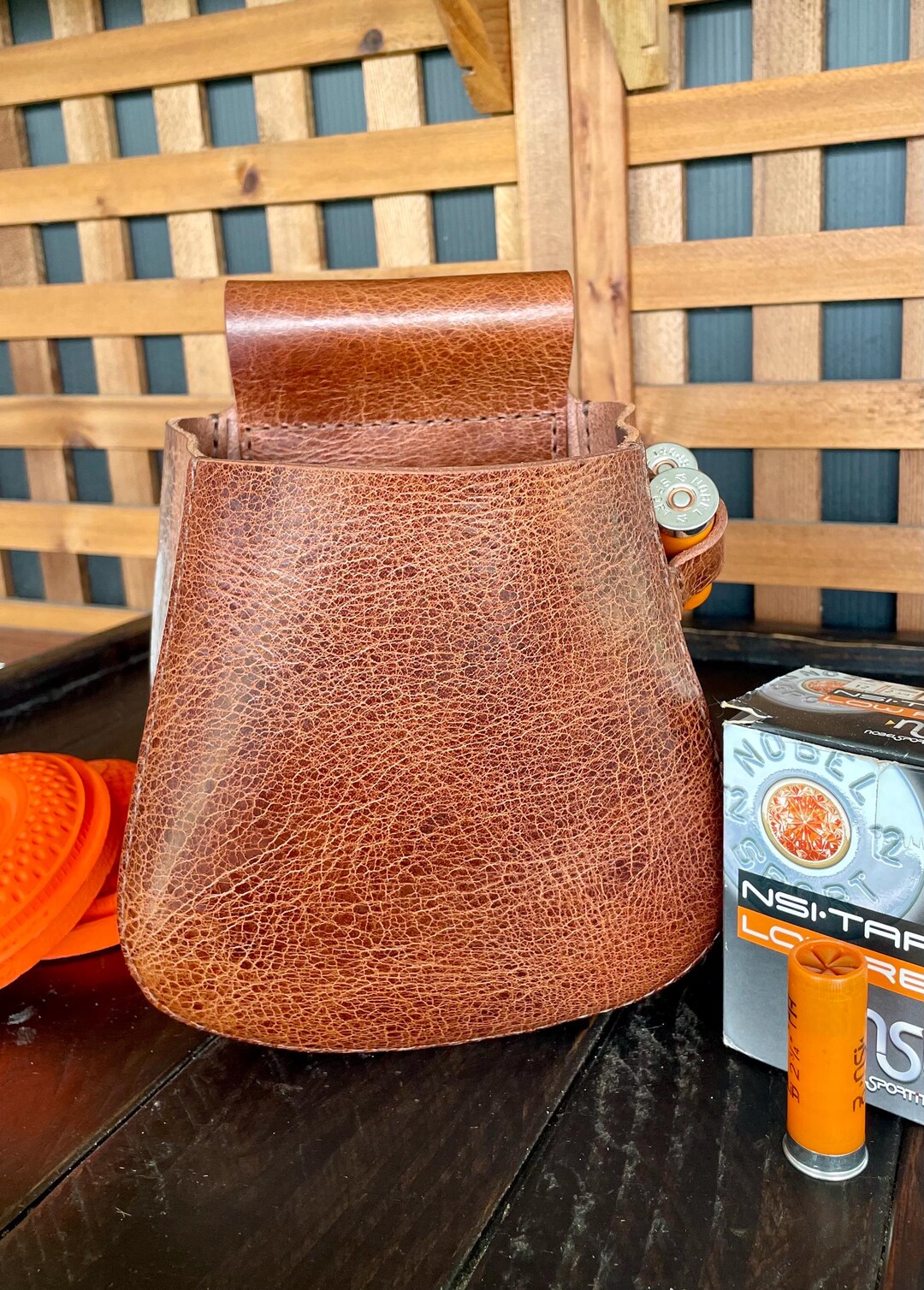 Water Buffalo Hide Shooting Bag - Etsy