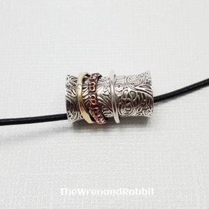 Sterling Spinner Necklace. Spinning Pendant. Meditation - Etsy