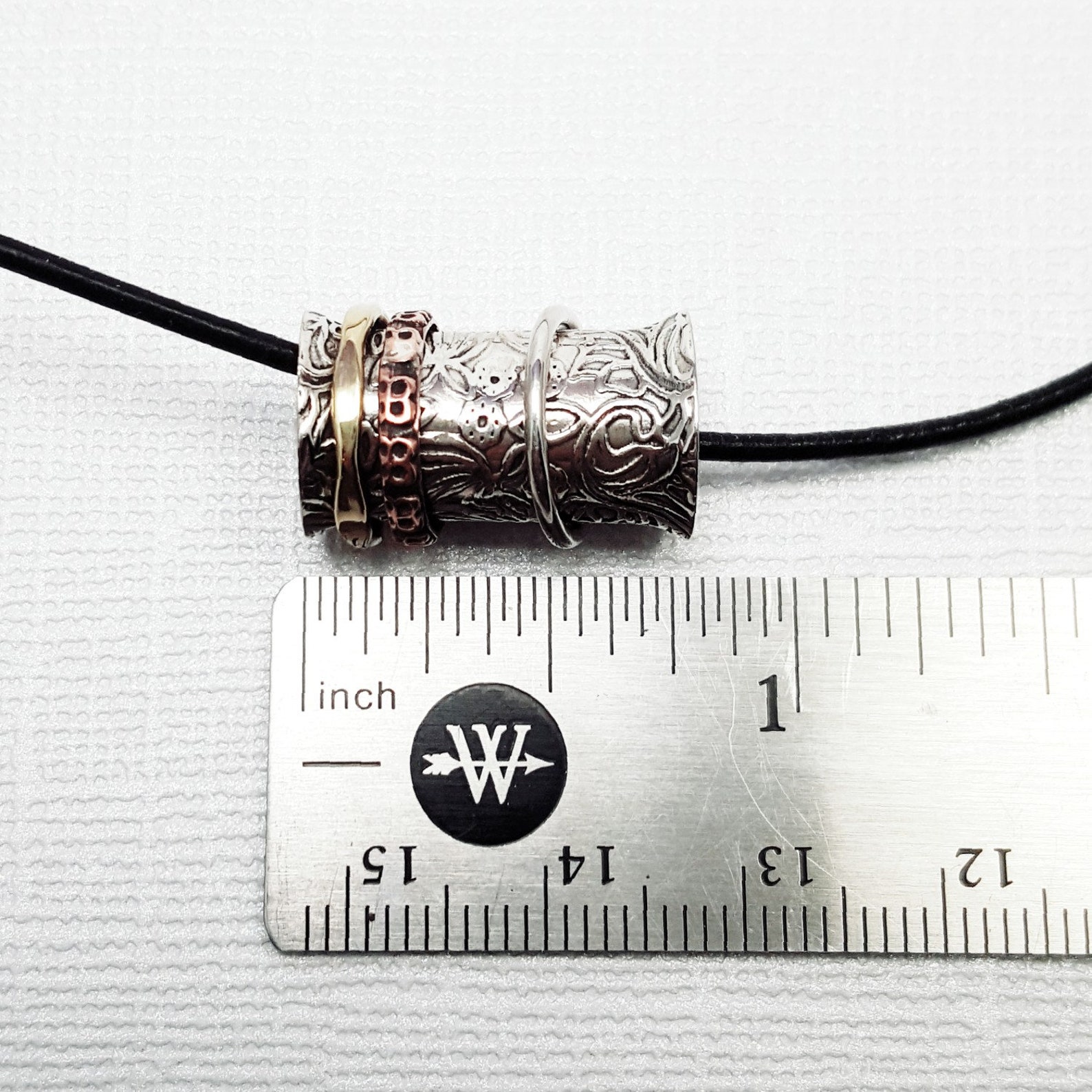 Sterling Spinner Necklace. Spinning Pendant. Meditation - Etsy