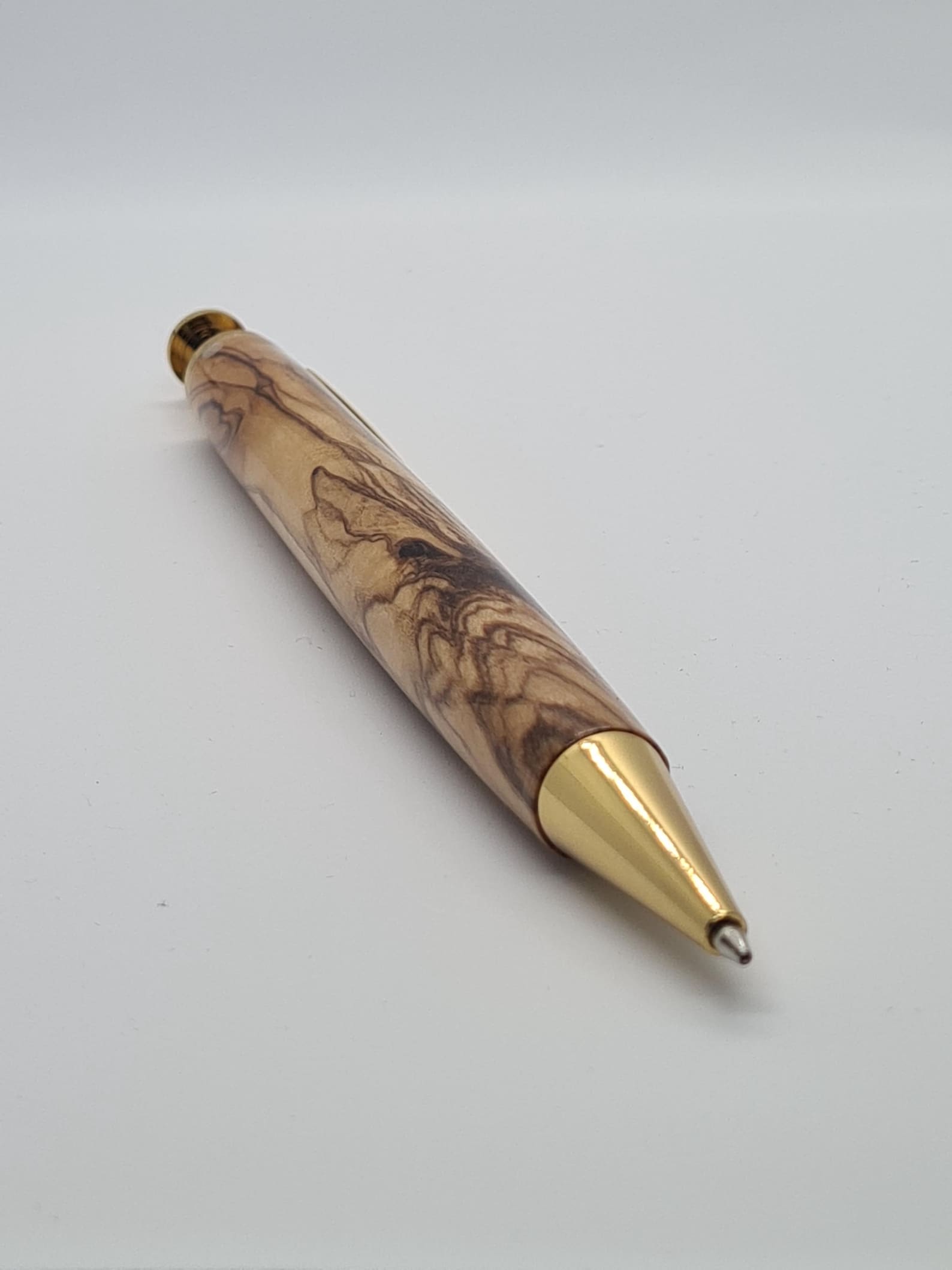 Olive Wooden Pen. Click Mechanism. code 24D - Etsy