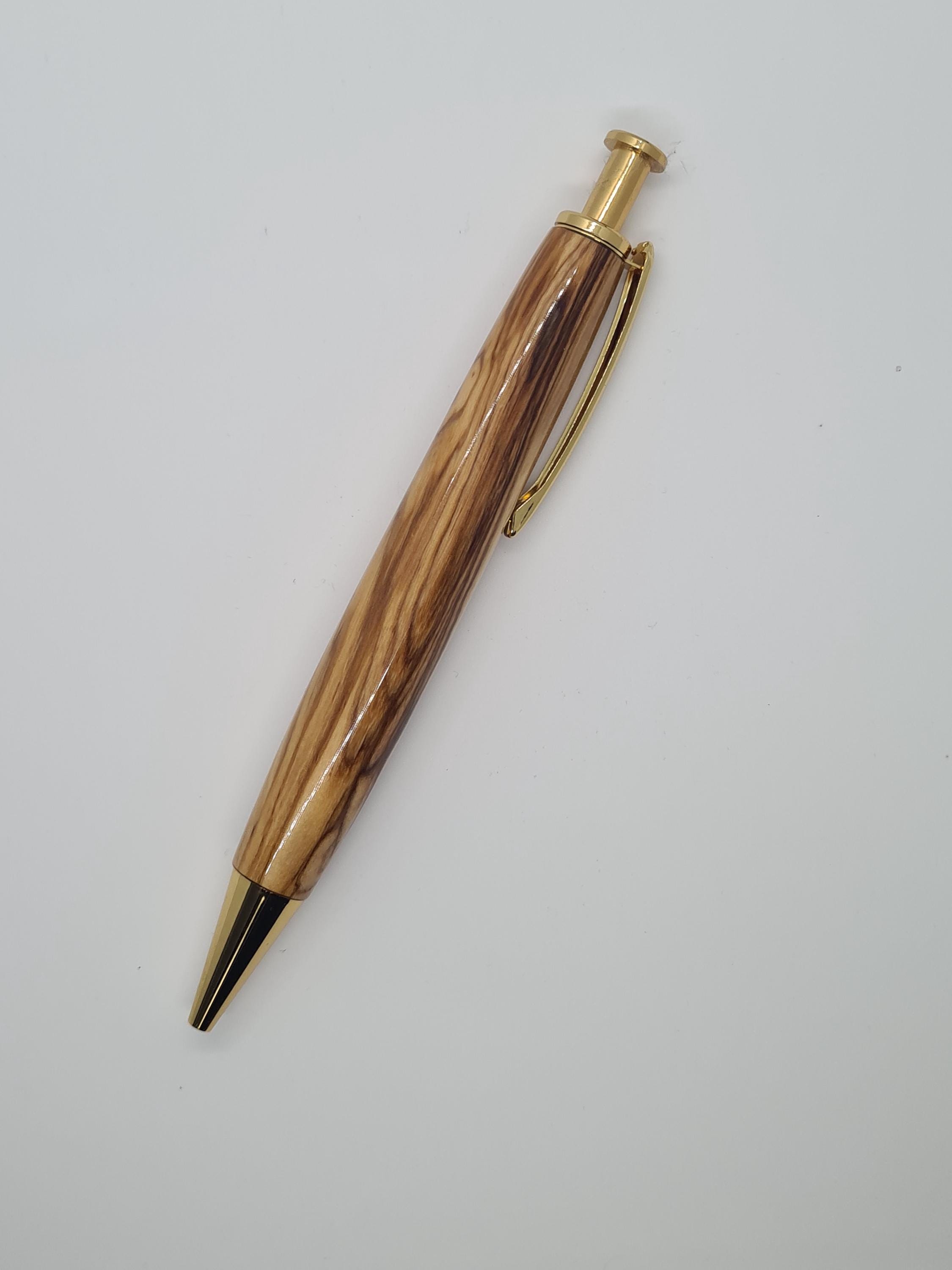 Olive Wooden Pen. Click Mechanism. (code 24F) - Etsy