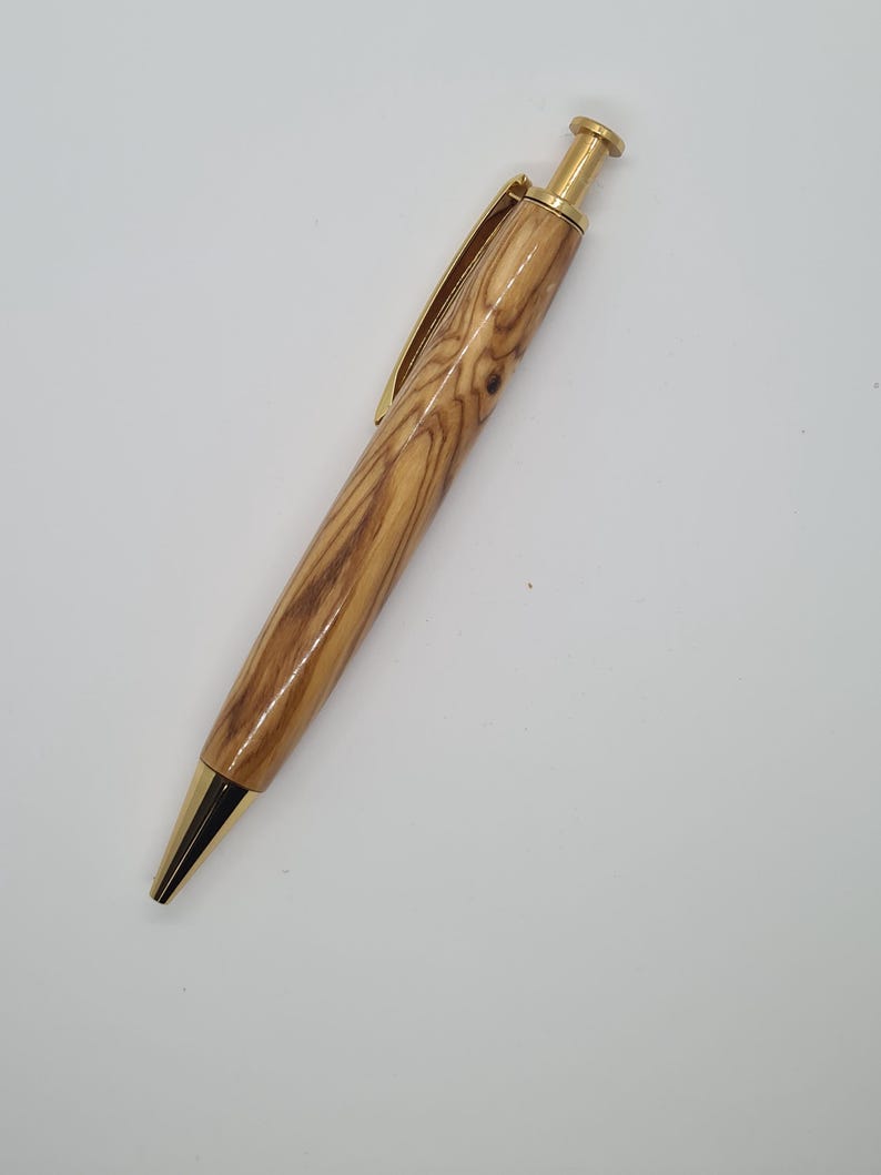 Olive Wooden Pen. Click Mechanism. (code 24F) - Etsy
