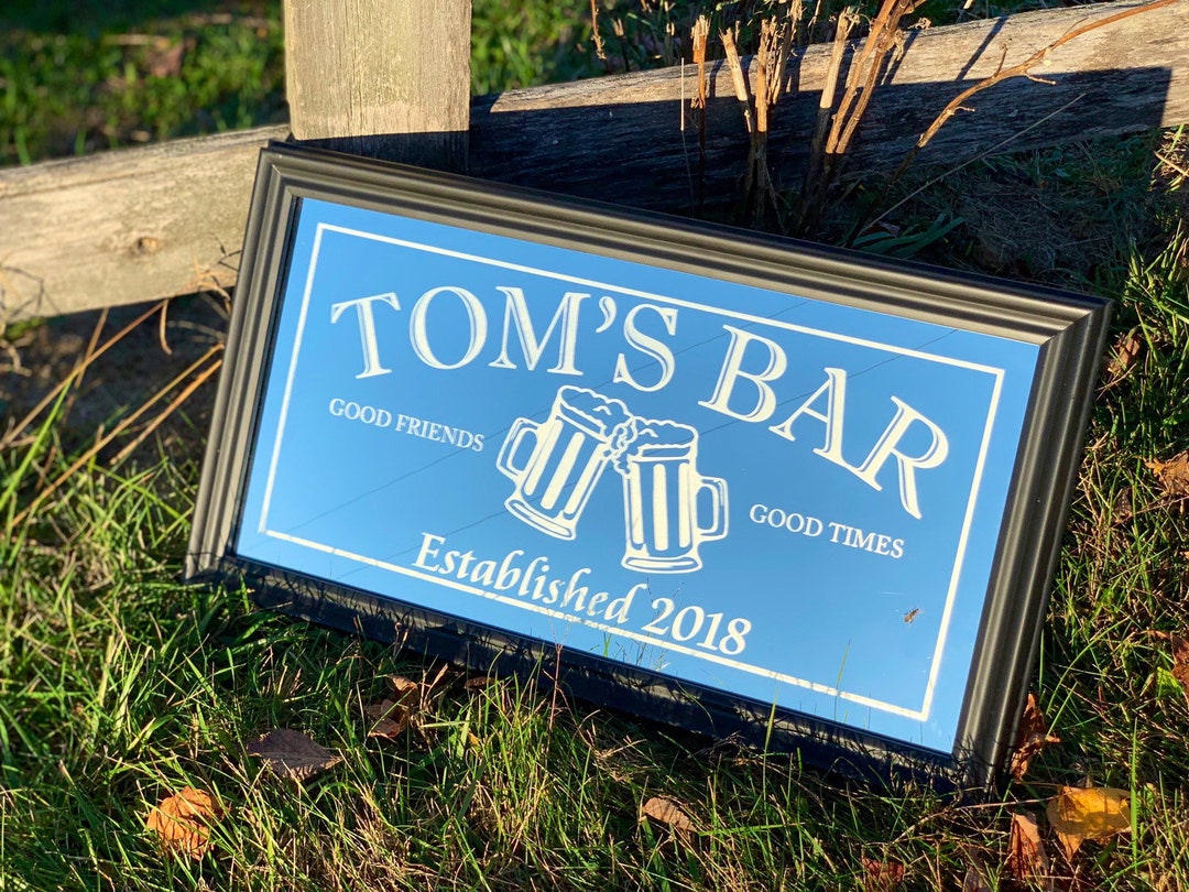 Custom Beer Mug Bar Mirror|large Bar Mirror|home Bar Mirror|custom ...