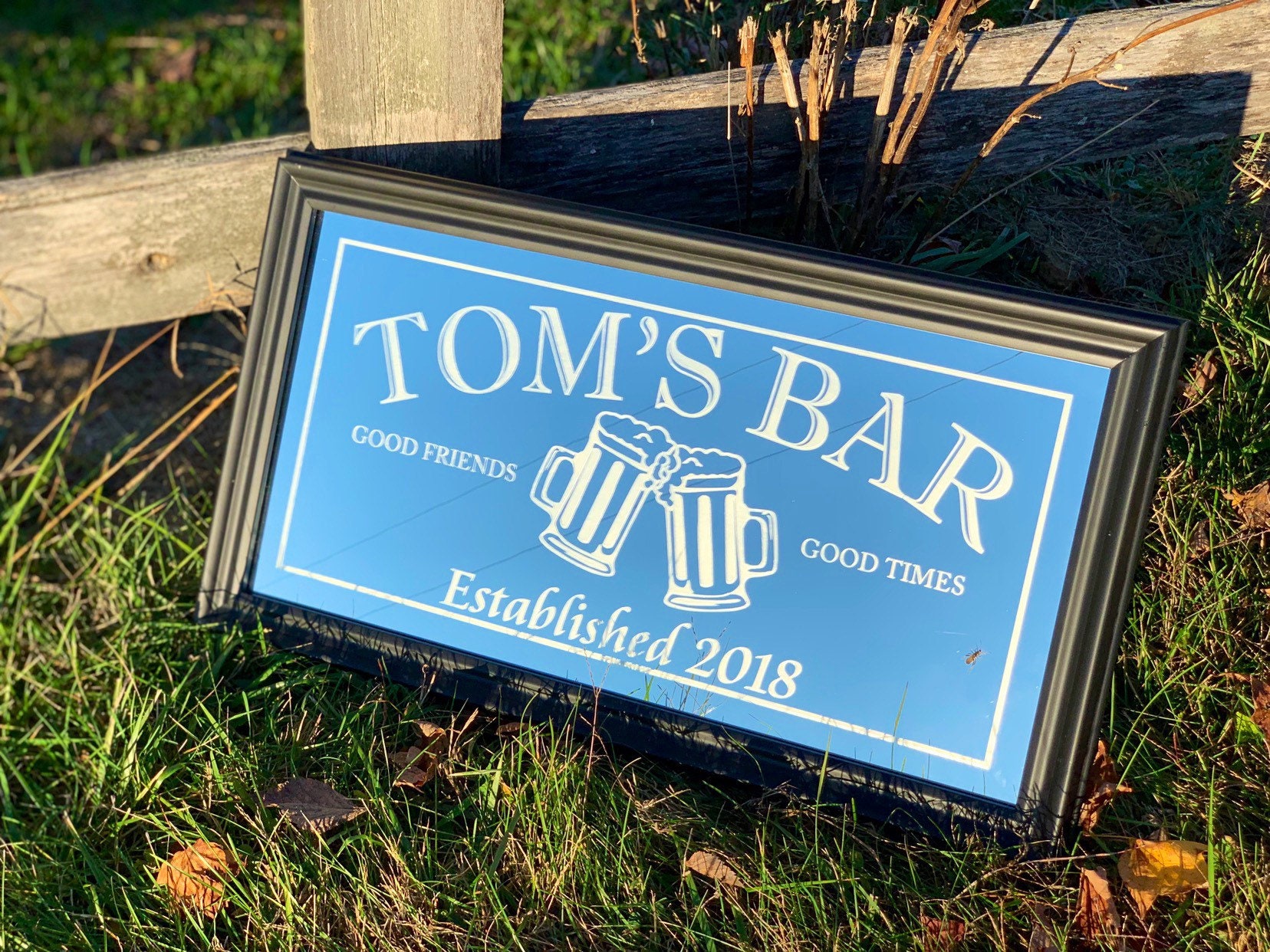 Custom Beer Mug Bar Mirror|large Bar Mirror|home Bar Mirror|custom ...