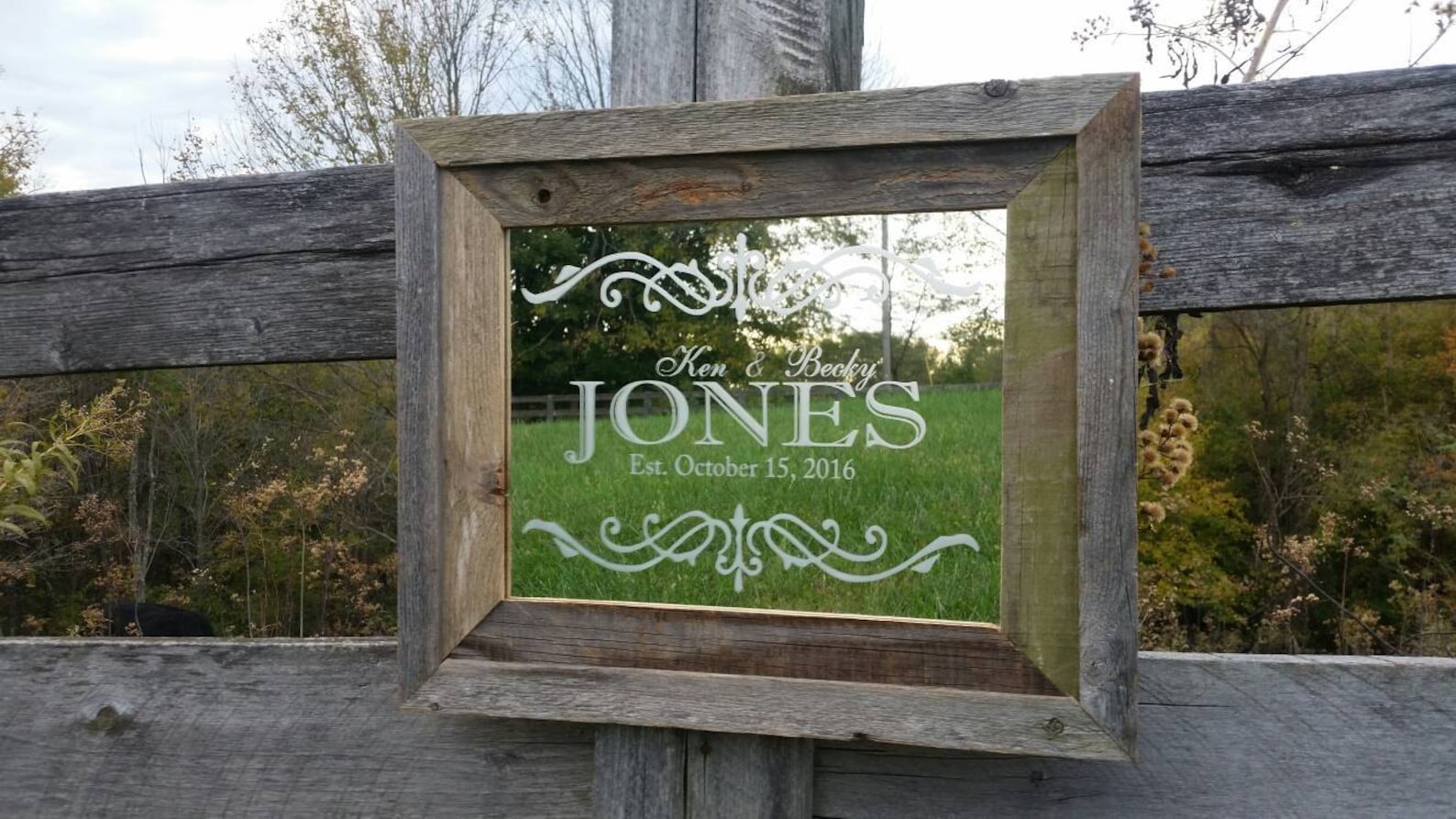 Personalized Mirror Custom Mirror Barnwood Mirror - Etsy