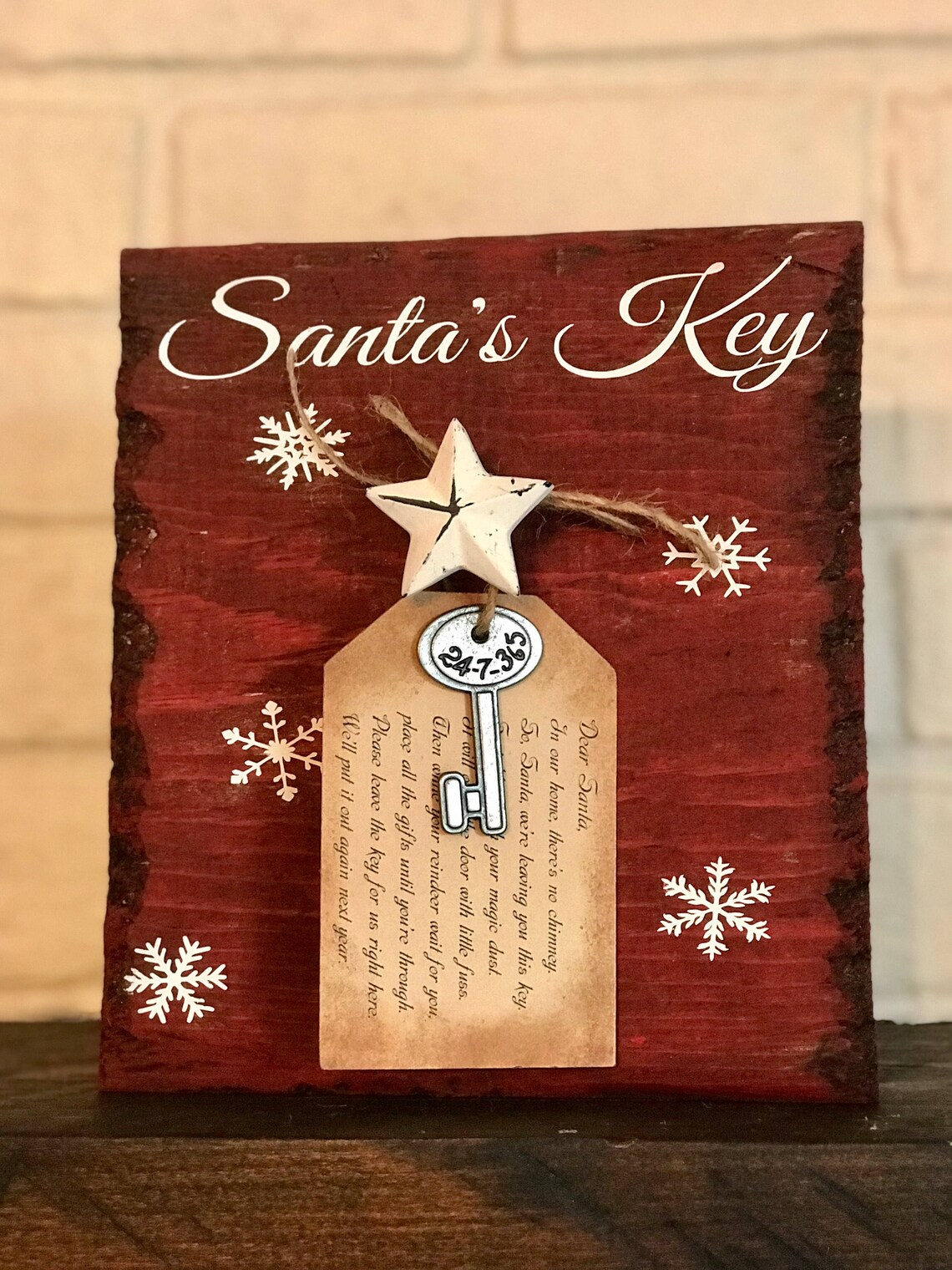 Santa Magic Key Sign Santa's Magic Key Sign Christmas - Etsy