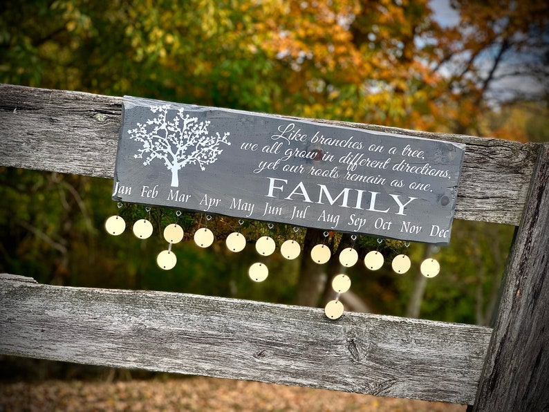 Personalized Grey Family Tree Celebration Wall HangingFamily | Etsy